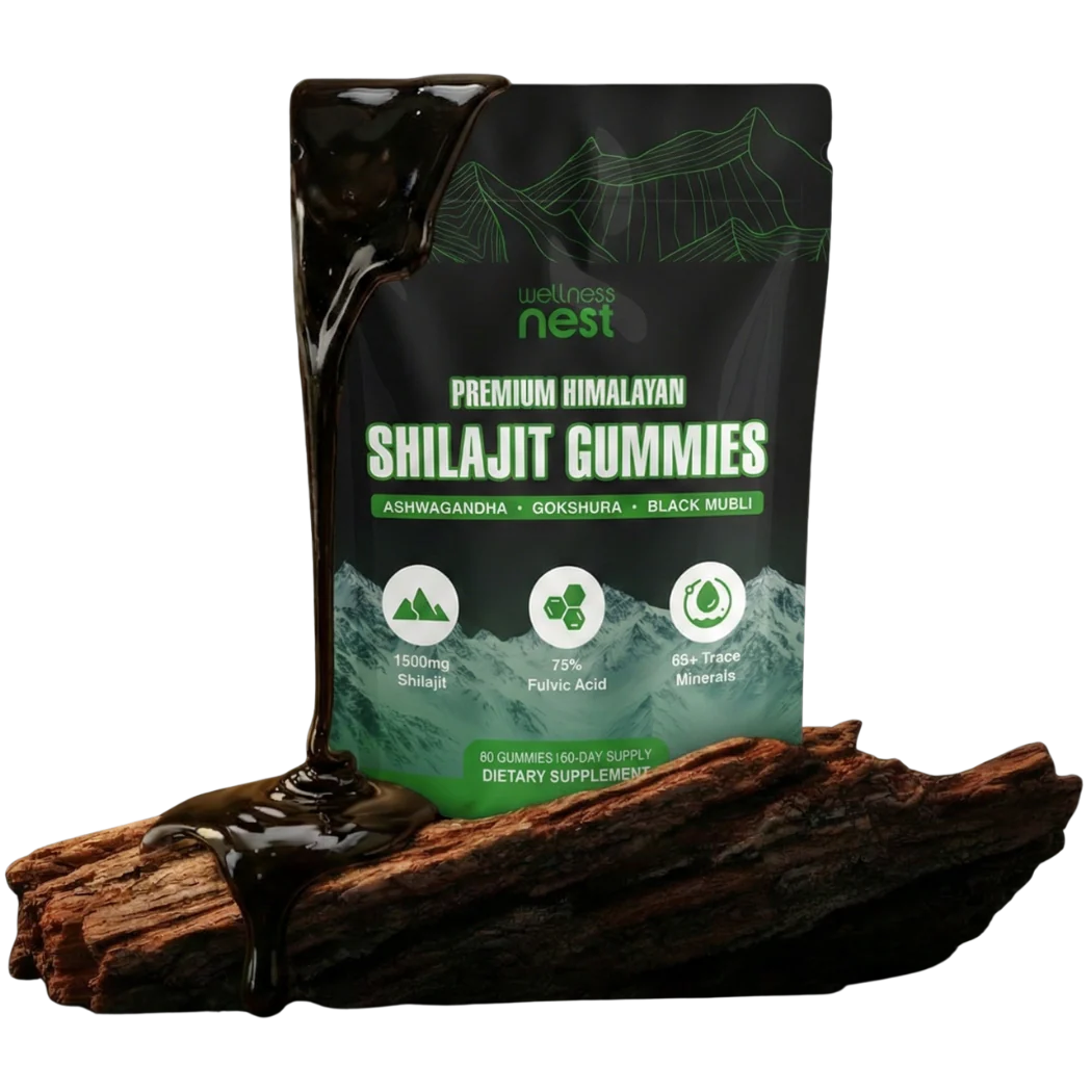 Wellness Nest Shilajit Gummies | Premium Ιμαλάια Συμπλήρωμα Διατροφής